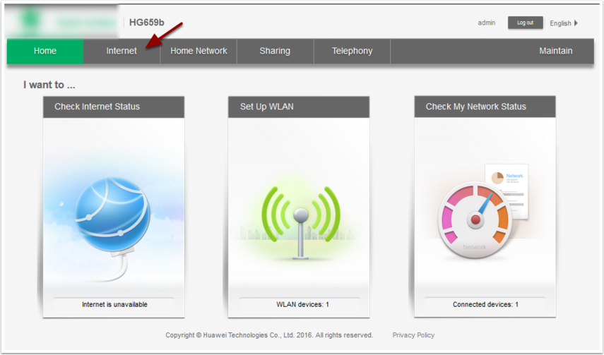 Spark HG659b Fibre – Support | Zeronet